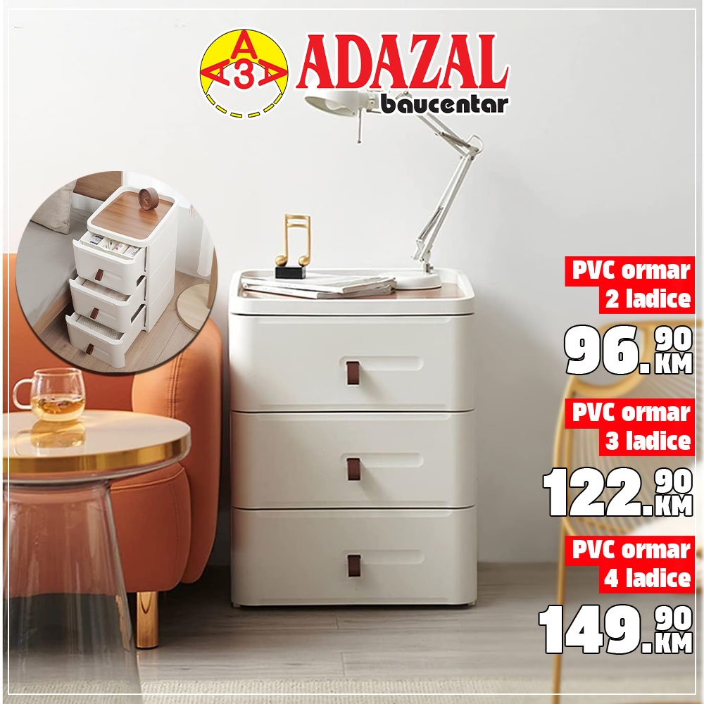 PVC ormar sa 4 ladice AD23-1010C - Adazal.ba